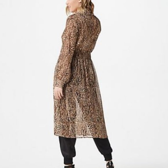 G.I.L.I. | Tops | Gili Printed Chiffon Duster With Side Slits | Poshmark